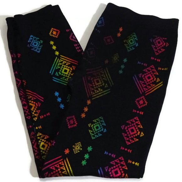 Faded Glory | Bottoms | Faded Glory Girls Black Print Stretch Pants ...